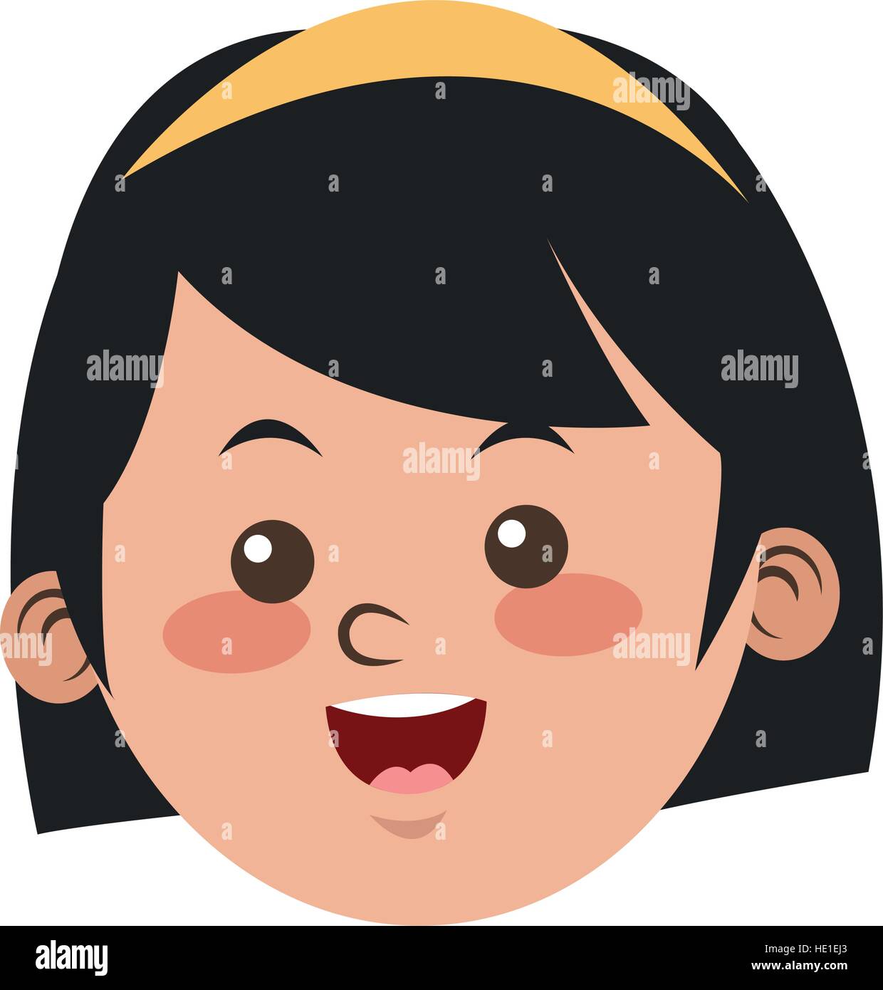 Isolated girl cartoon design Stock Vector Image & Art - Alamy