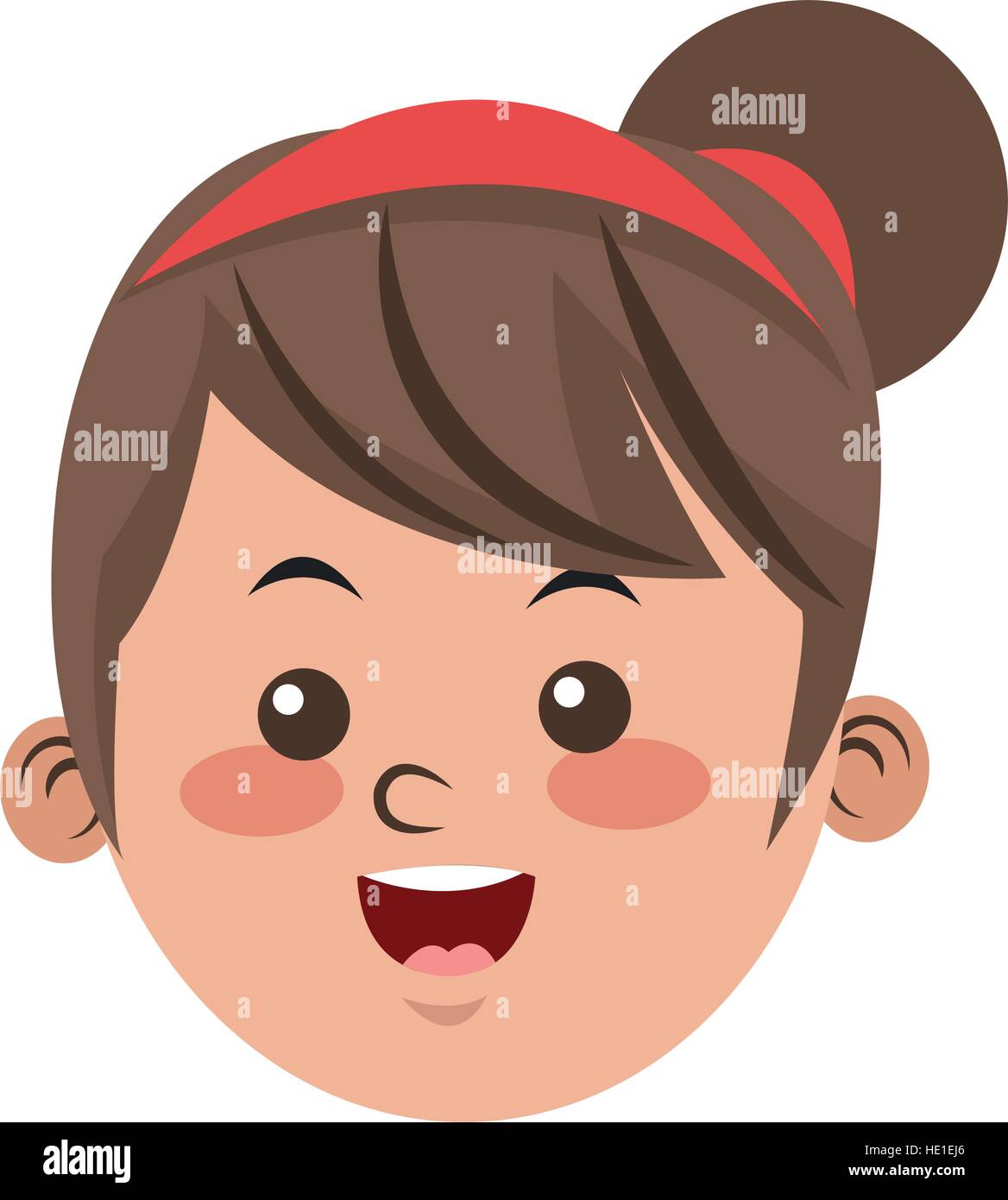 Isolated girl cartoon design Stock Vector Image & Art - Alamy