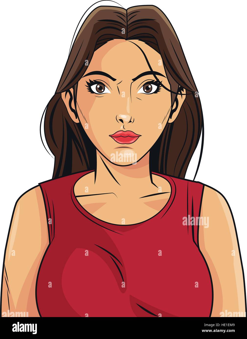 Isolated woman cartoon design Stock Vector Image & Art - Alamy