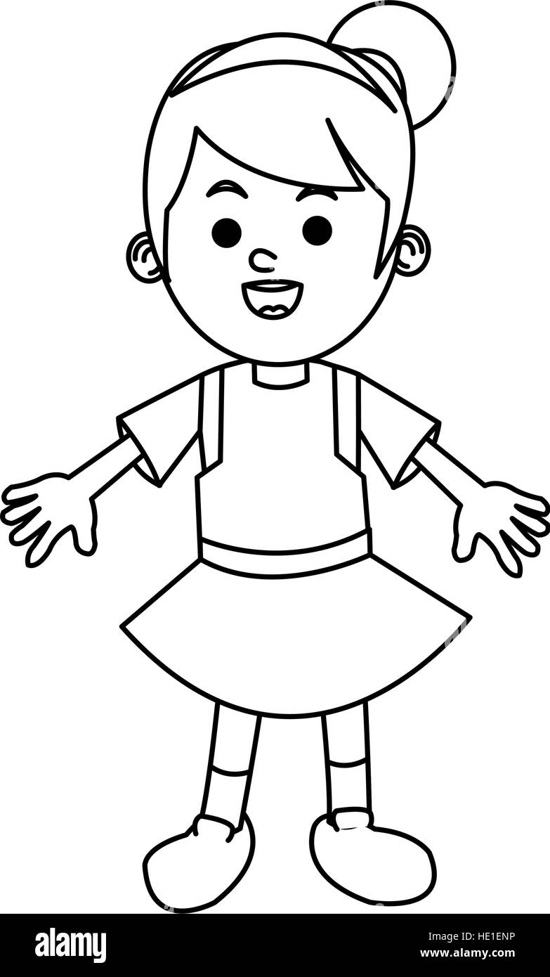 Isolated girl cartoon design Stock Vector Image & Art - Alamy