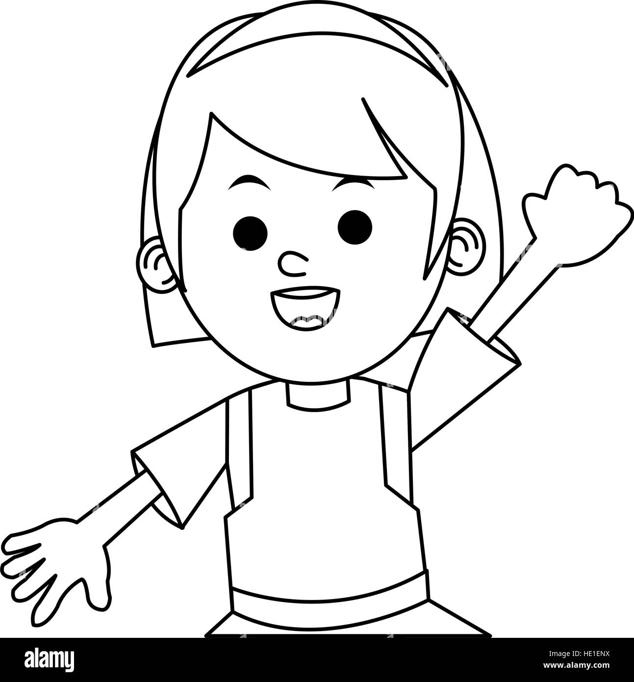 Isolated girl cartoon design Stock Vector Image & Art - Alamy