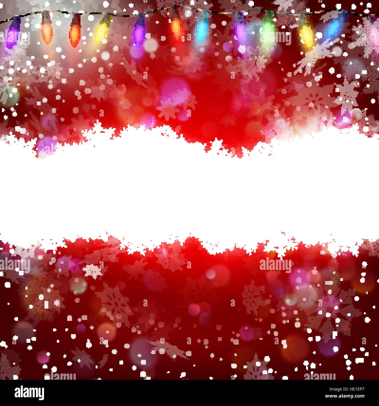 Christmas winter background snowfall Stock Vector Images - Alamy