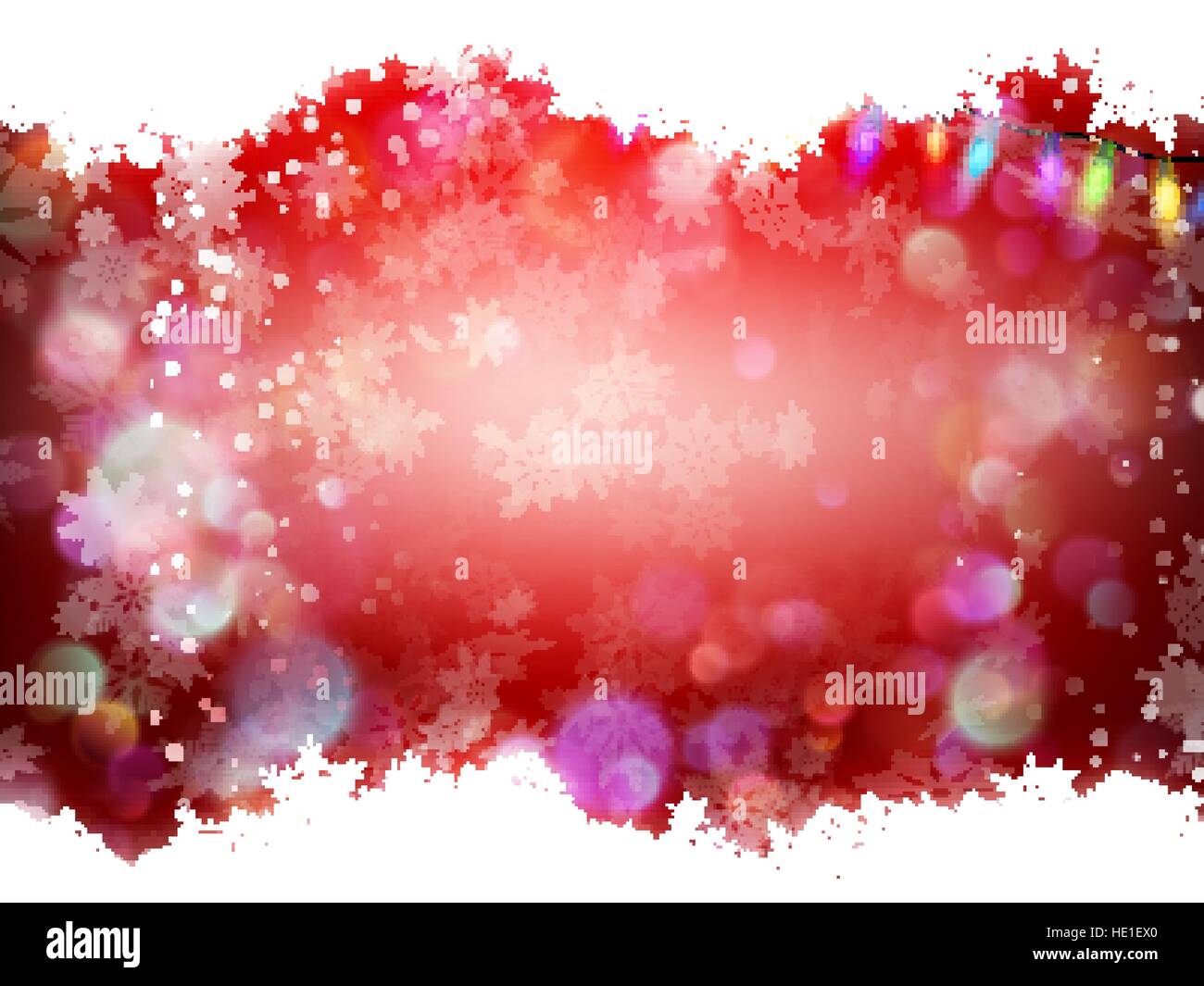 Snowflakes on Red Background. EPS 10 Stock Vector Image & Art - Alamy