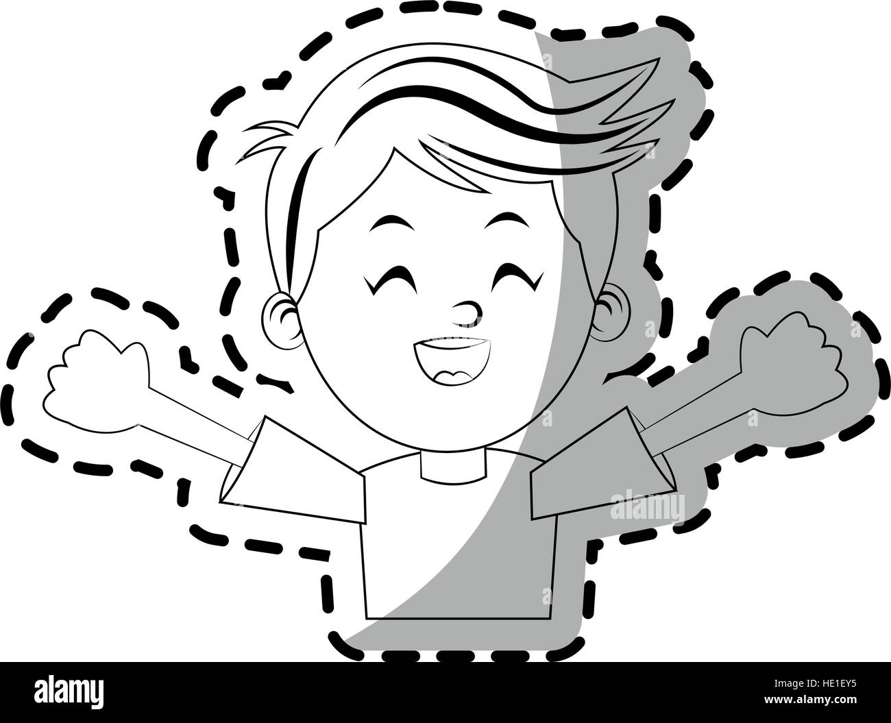 Isolated boy cartoon design Stock Vector Image & Art - Alamy