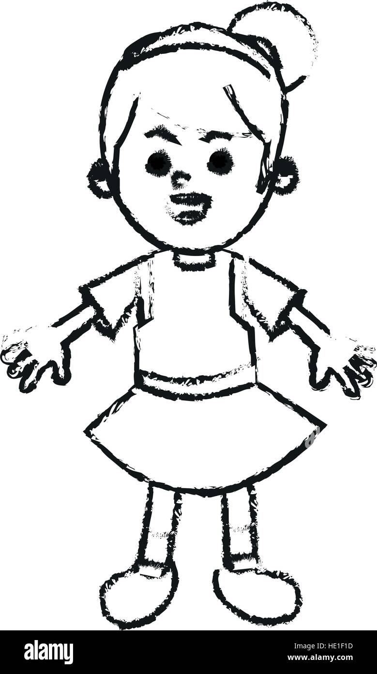 Isolated girl cartoon design Stock Vector Image & Art - Alamy