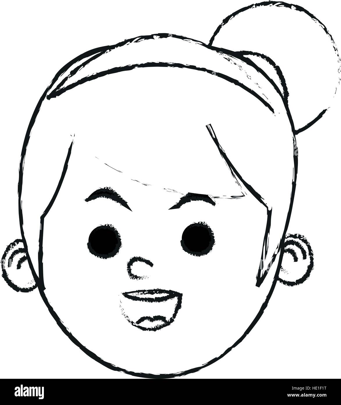 Isolated girl cartoon design Stock Vector Image & Art - Alamy