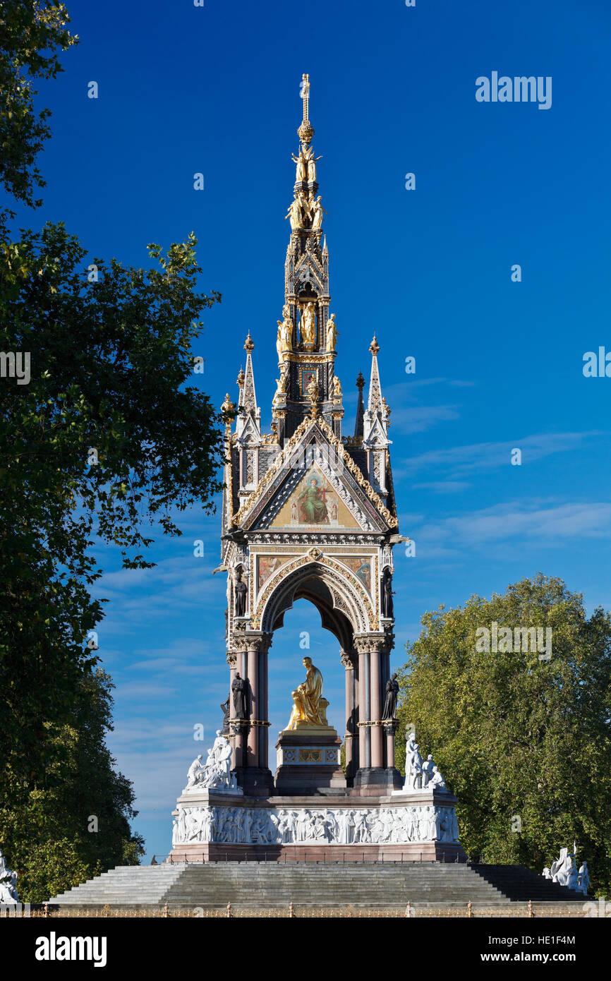 The Albert Memorial in Kensington Gardens, London, England Stock Photo - Alamy