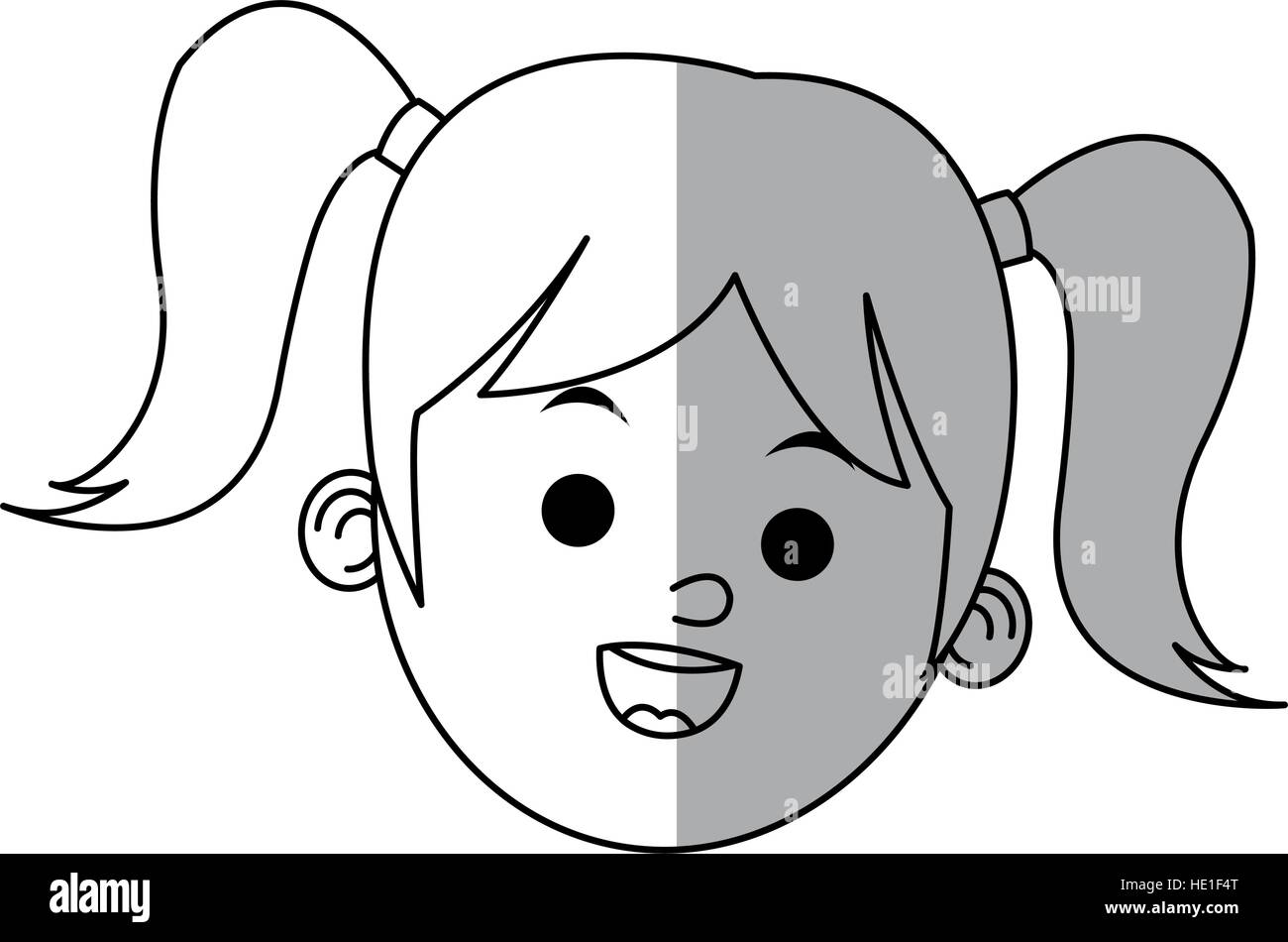 Isolated girl cartoon design Stock Vector Image & Art - Alamy