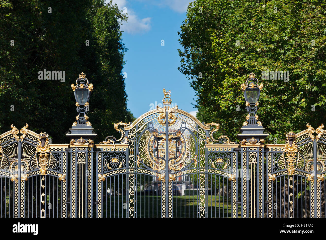 The Canada Gate, an entrance to the Green Park, one of the four central ...