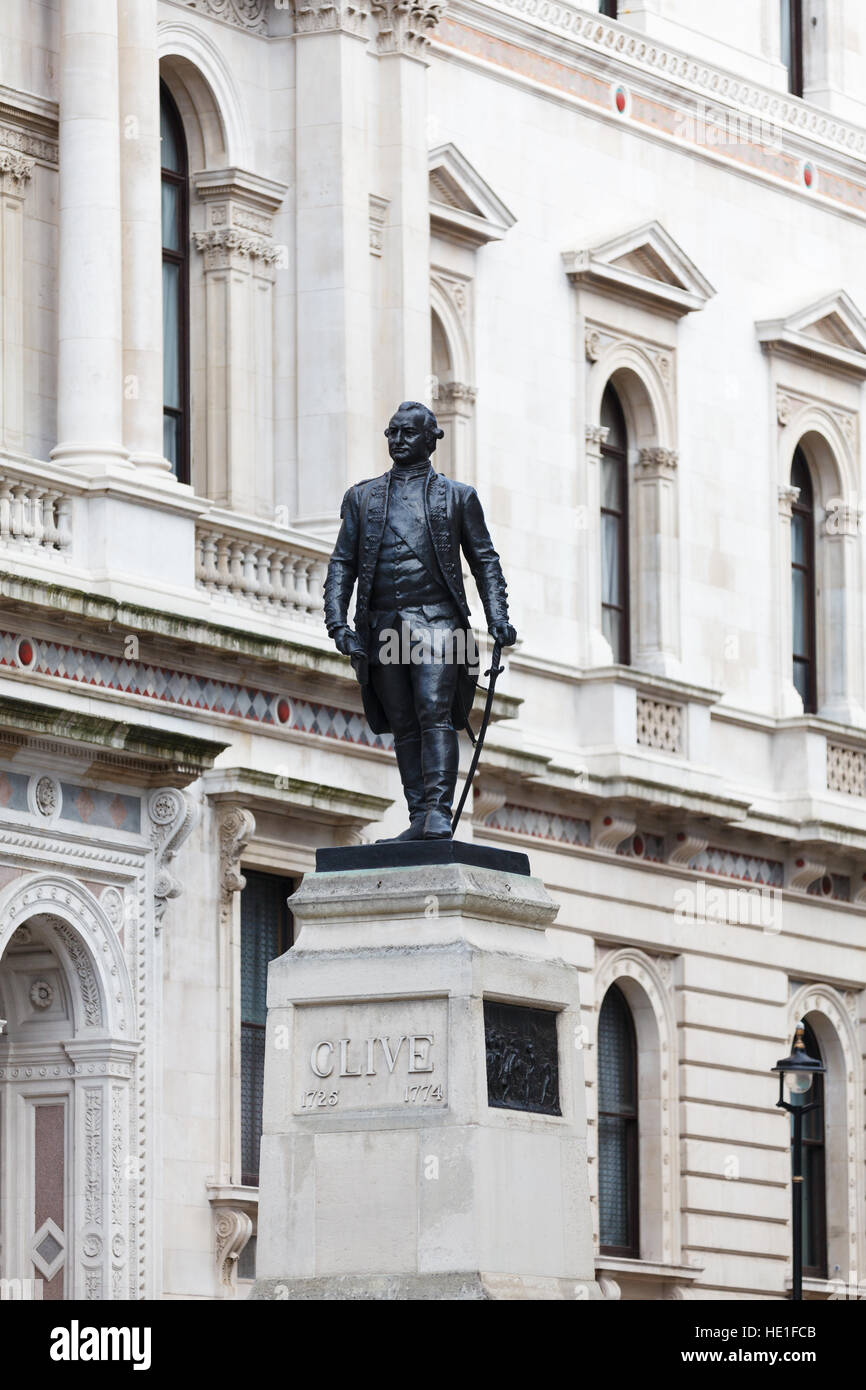 Lord Clive monument, King Charles Street, London, UK Stock Photo - Alamy