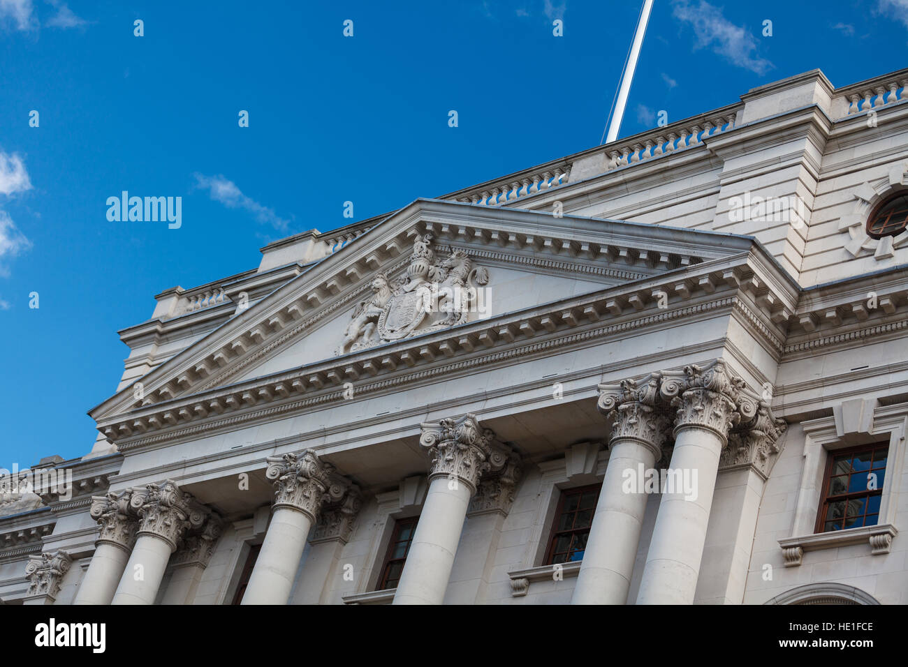 The Treasury building detail, London, UK Stock Photo - Alamy