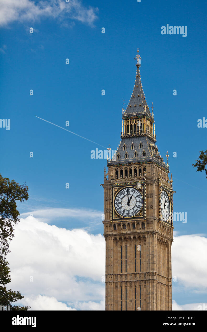 The Clock Tower that houses Big Ben bell, Westminster Palace (Houses of ...