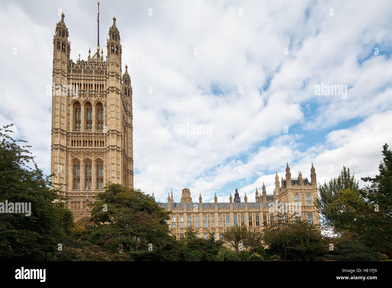 Victoria Tower of the Palace of Westminster (Houses of Parliament ...