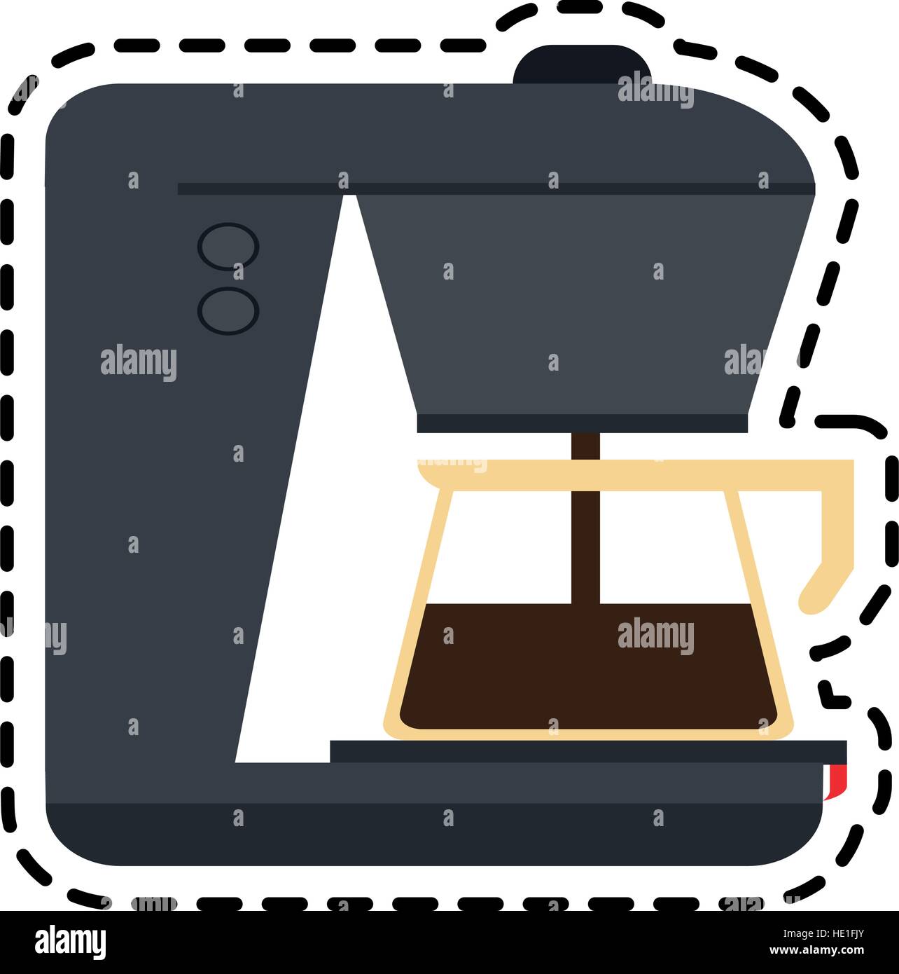 Isolated coffee machine design Stock Vector Image & Art - Alamy