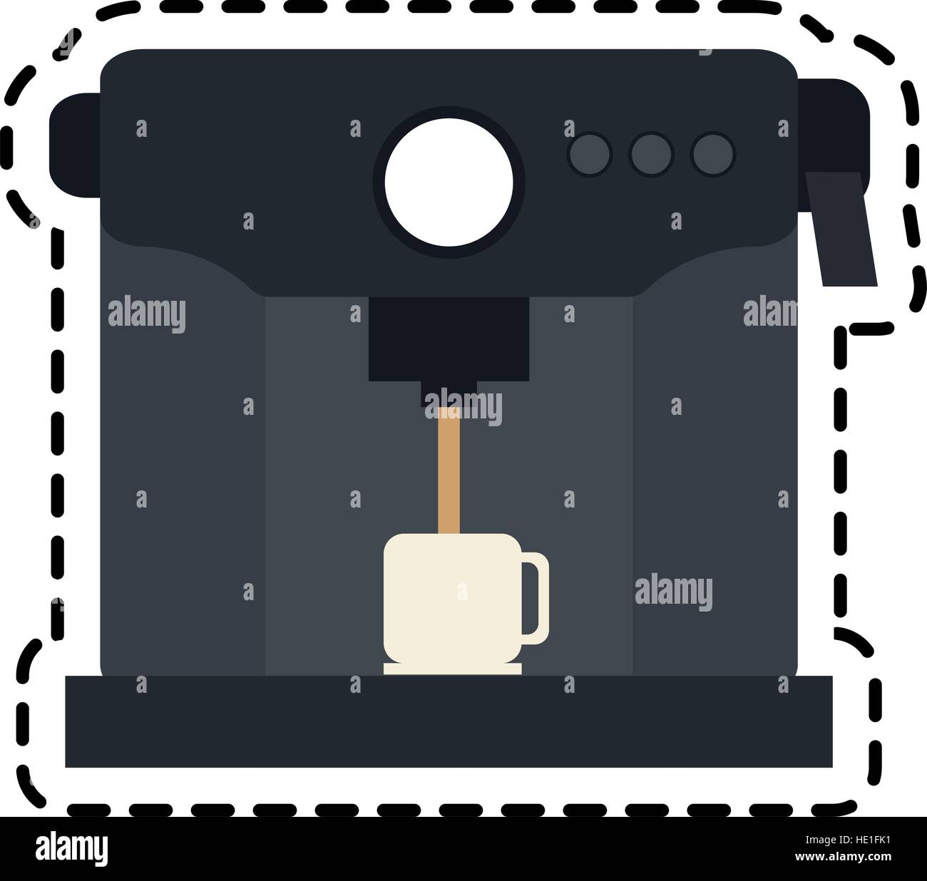 Isolated coffee machine design Stock Vector Image & Art - Alamy