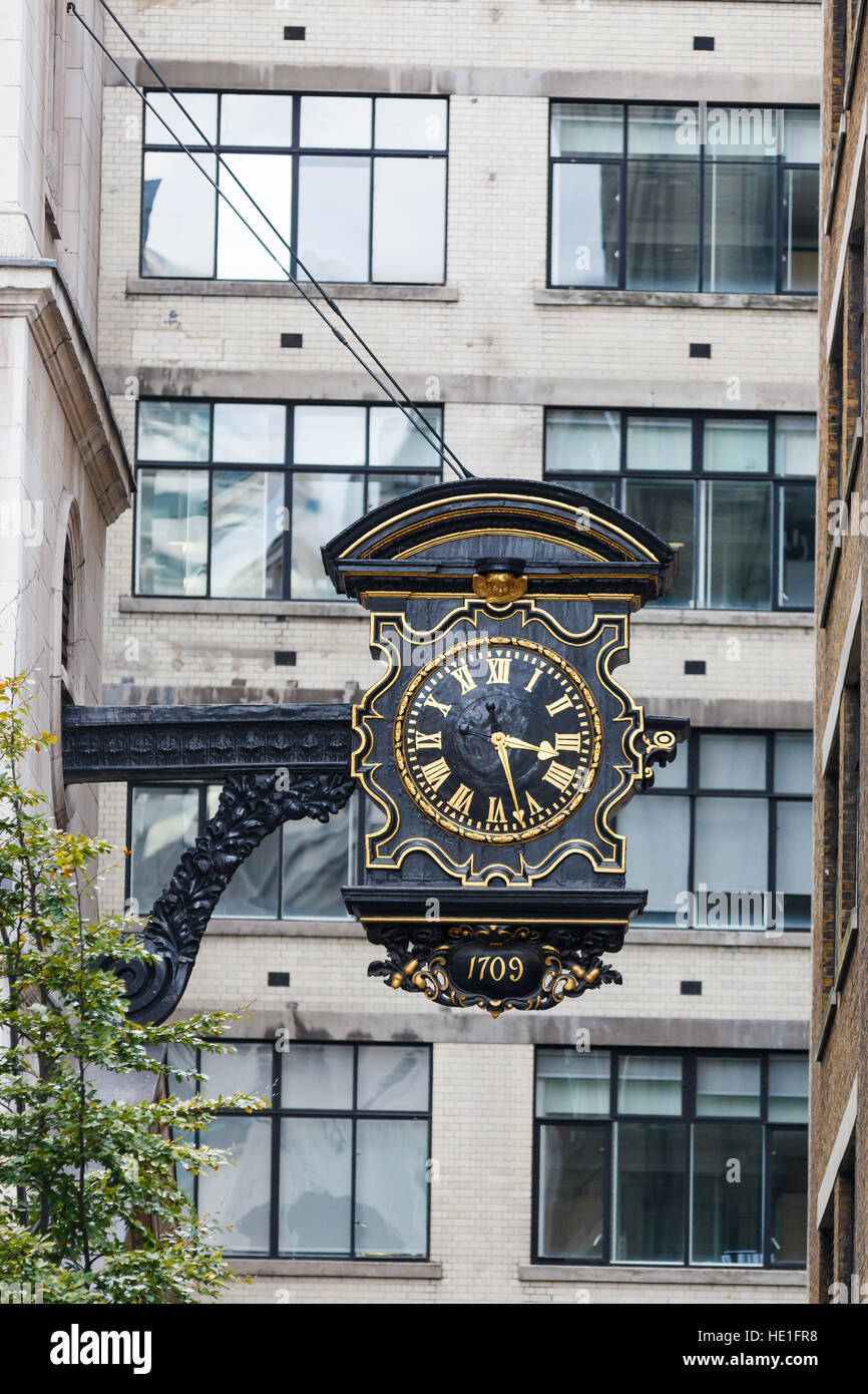 An old London street clock, London, UK Stock Photo - Alamy
