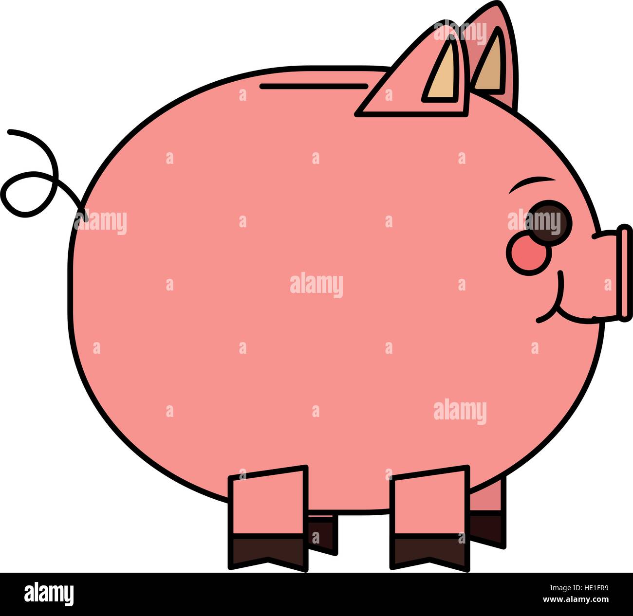 Isolated piggy design Stock Vector Image & Art - Alamy