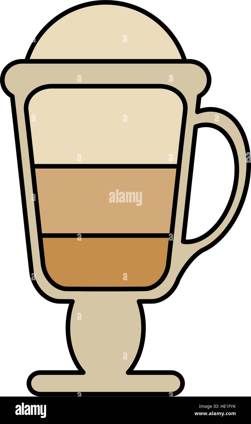Isolated coffee glass design Stock Vector Image & Art - Alamy