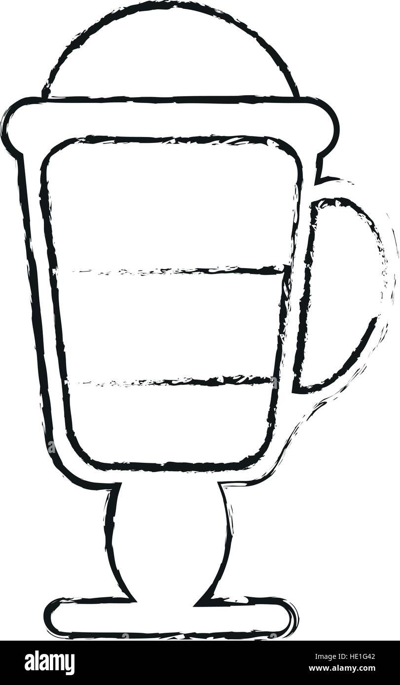 Isolated coffee glass design Stock Vector Image & Art - Alamy