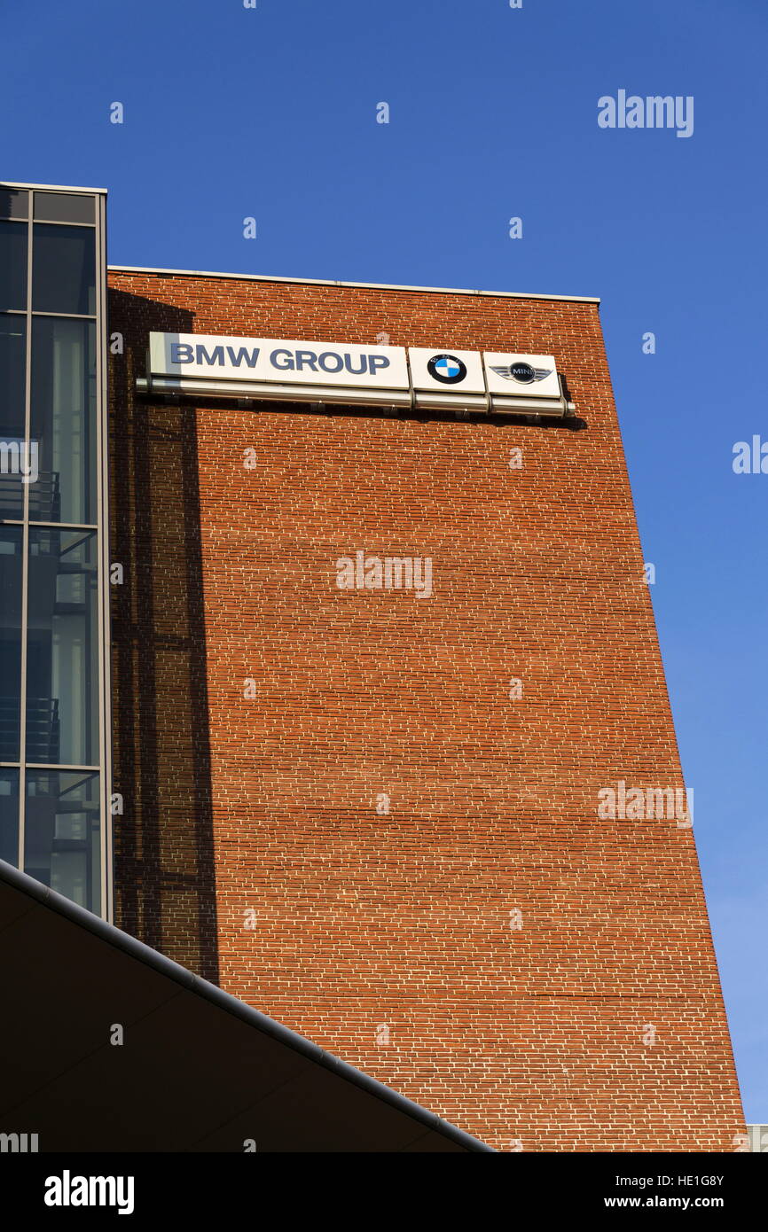 BMW group company logo on Czech headquarters building Stock Photo - Alamy