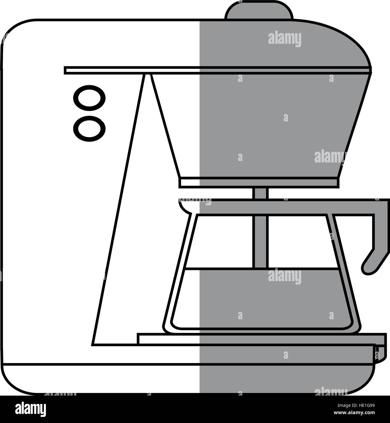 Isolated coffee machine design Stock Vector Image & Art - Alamy