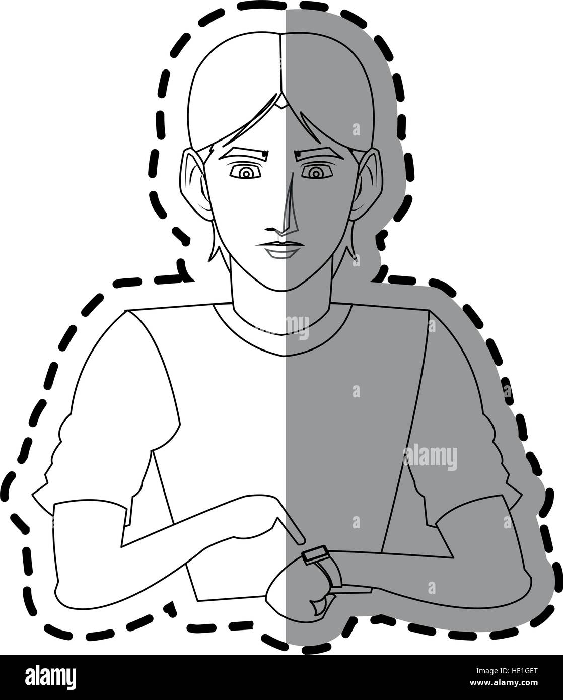 Isolated man design Stock Vector Image & Art - Alamy