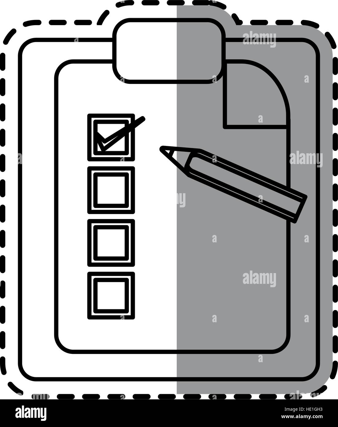 Isolated checklist design Stock Vector Image & Art - Alamy