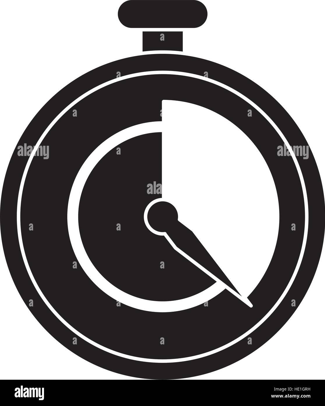 stopwatch fast delivery symbol pictogram Stock Vector Image & Art - Alamy