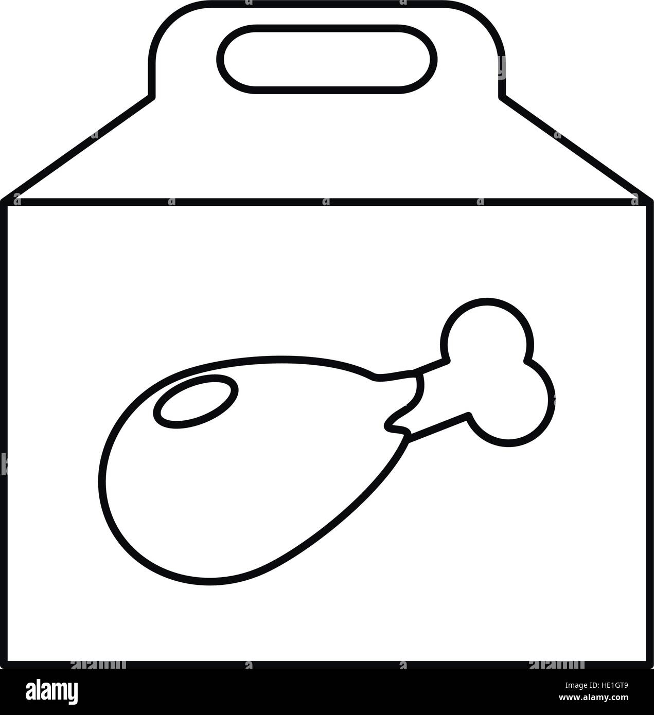 Chicken food box Stock Vector Image & Art - Alamy