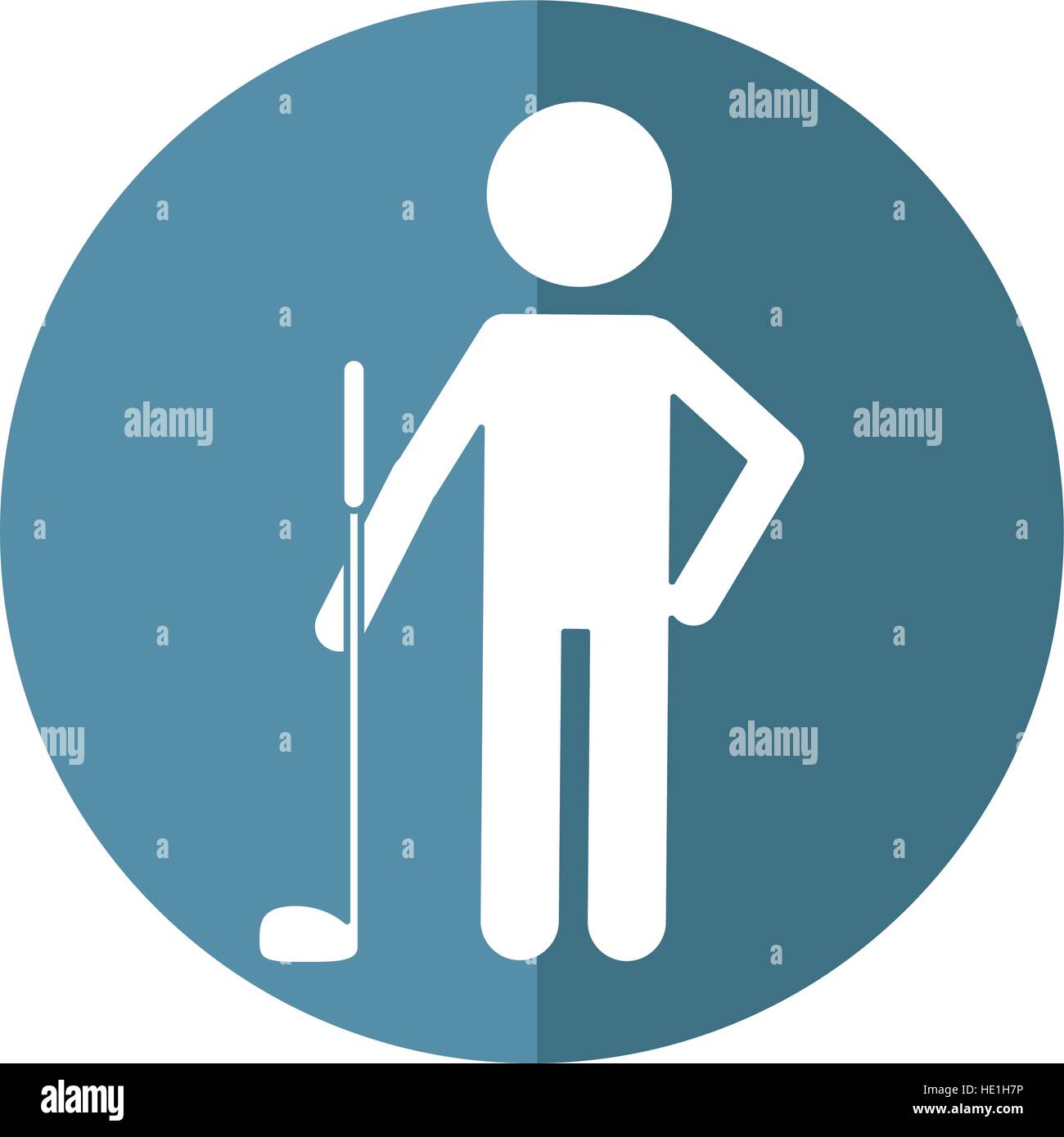 character golf player uniform shadow Stock Vector Image & Art - Alamy