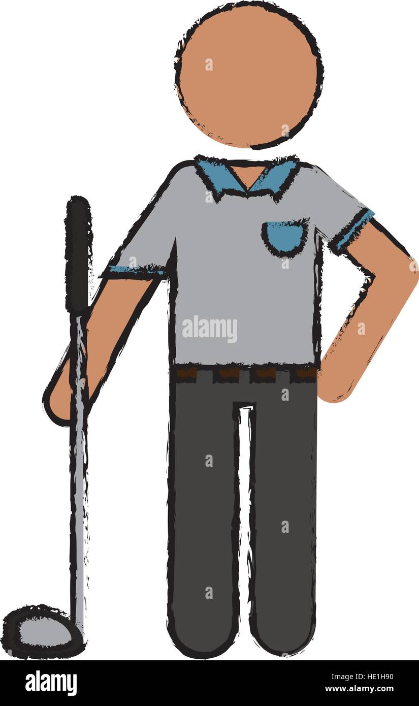 drawing golf player uniform Stock Vector Image & Art - Alamy