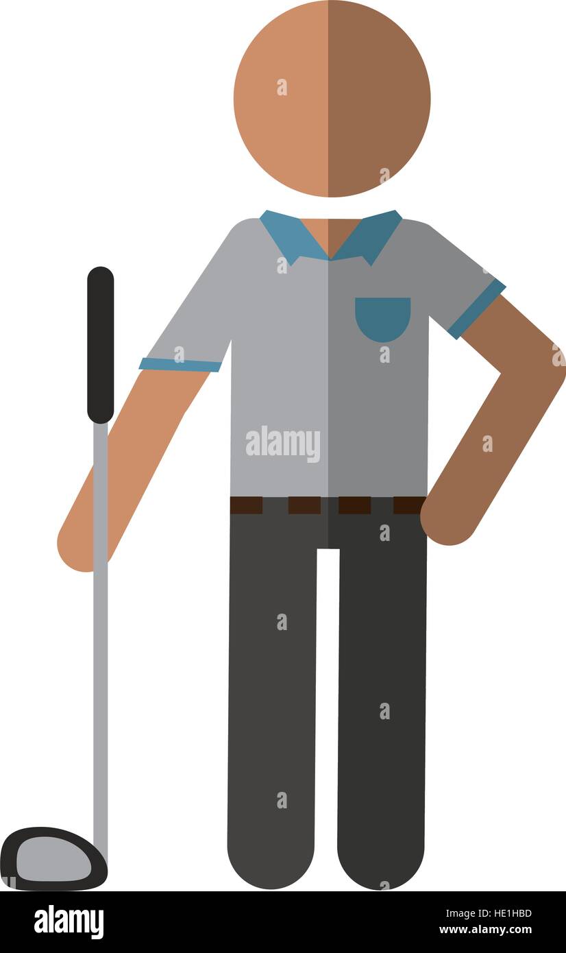 golf player gray uniform Stock Vector Image & Art - Alamy