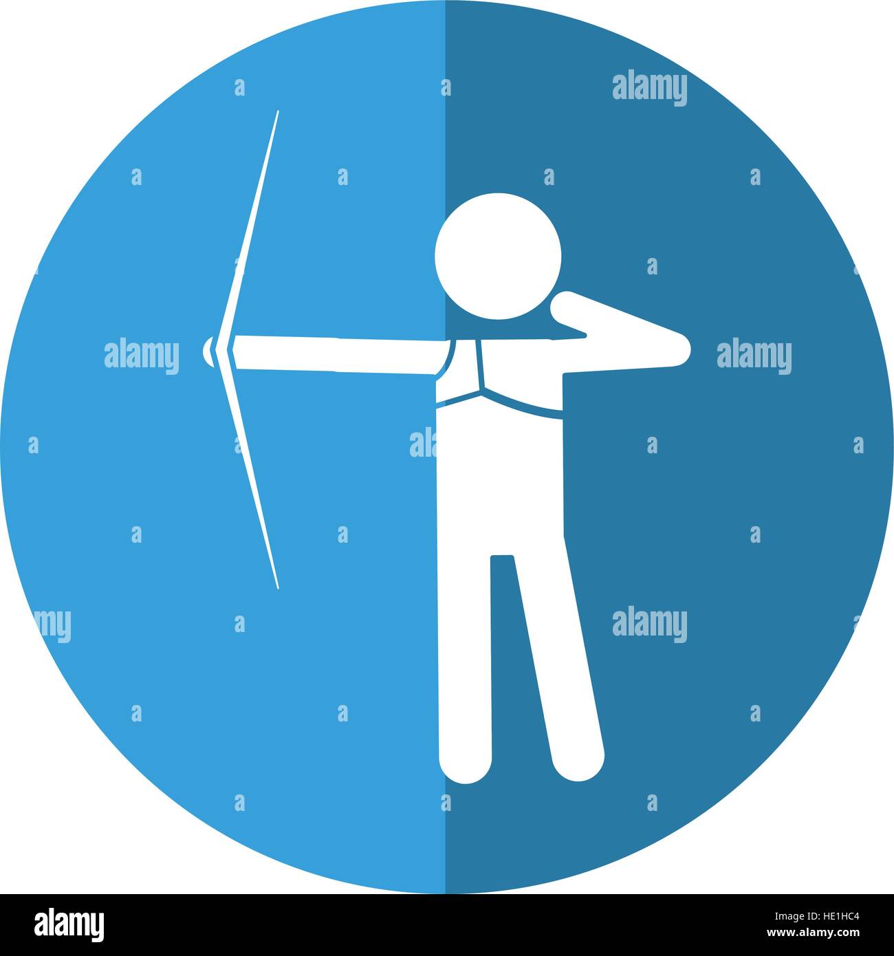 Gold bow arrow Stock Vector Images - Alamy