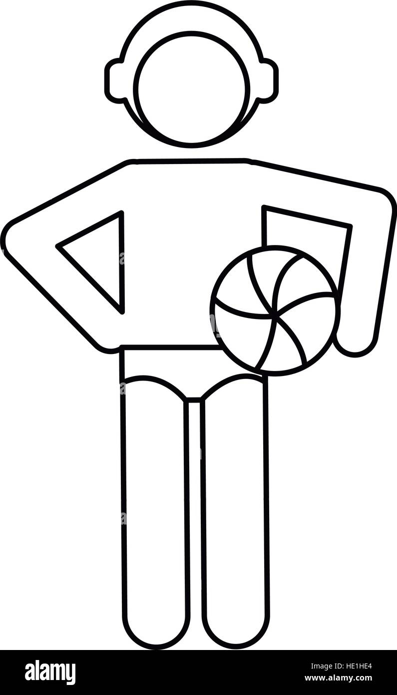 Male water polo player Black and White Stock Photos & Images - Alamy