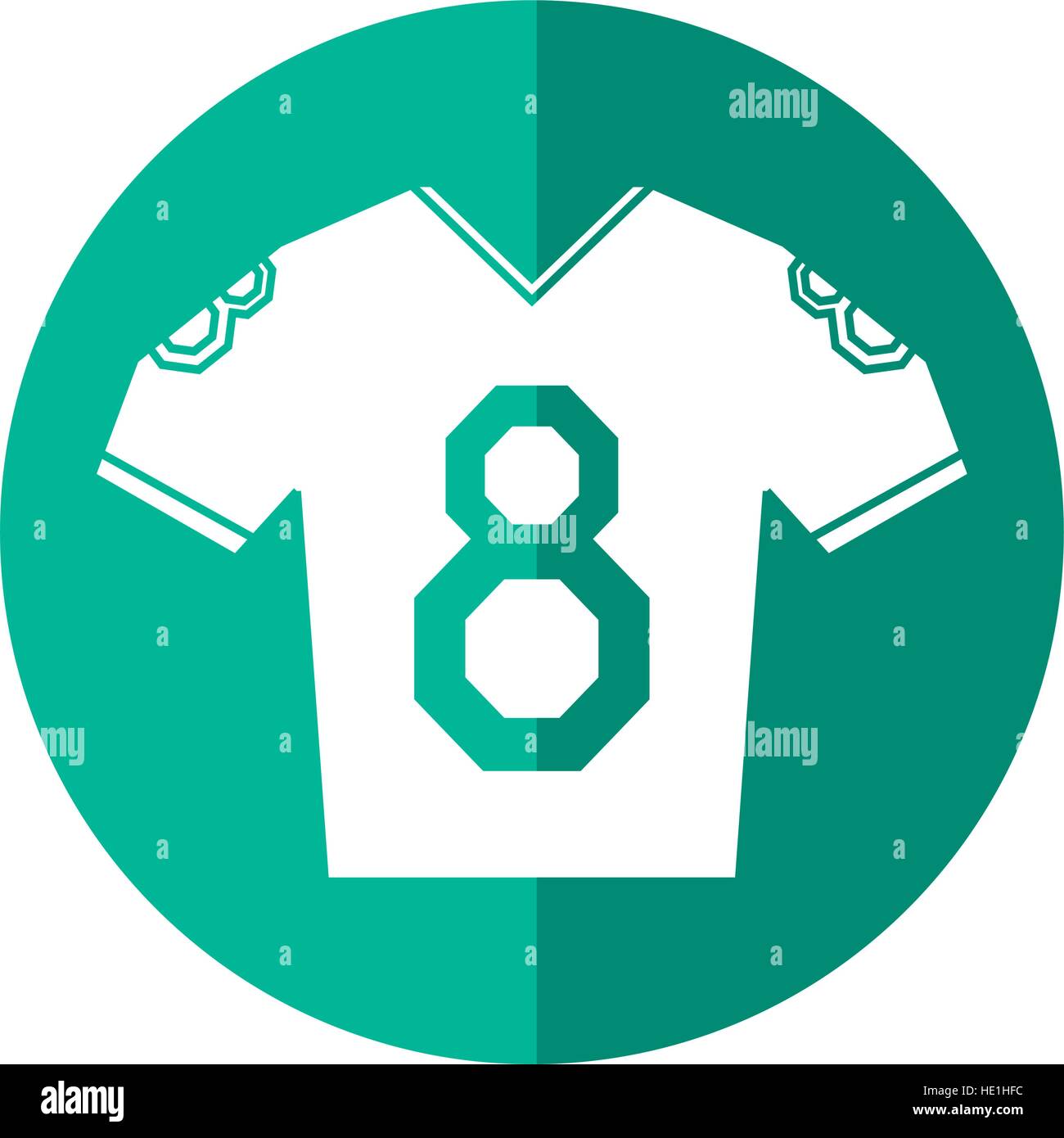 jersey american football tshirt uniform shadow Stock Vector Image & Art ...