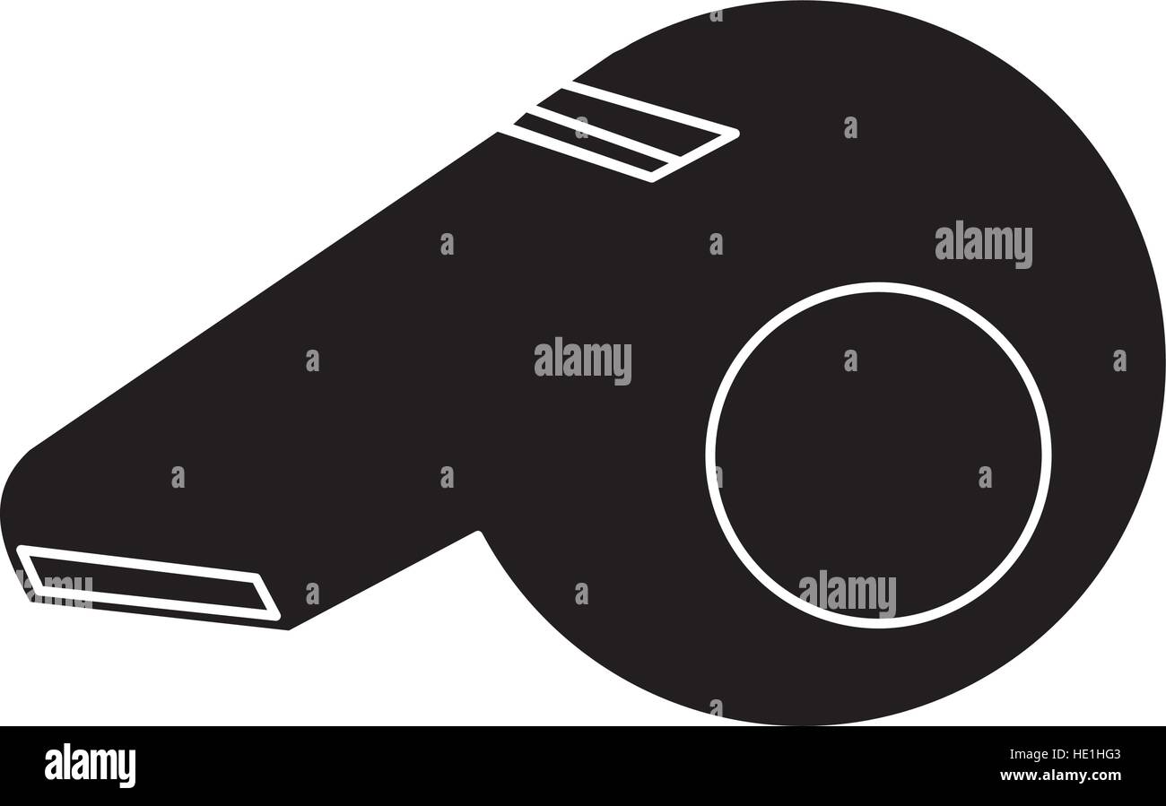 silhouette american football whistle referee Stock Vector Image & Art ...