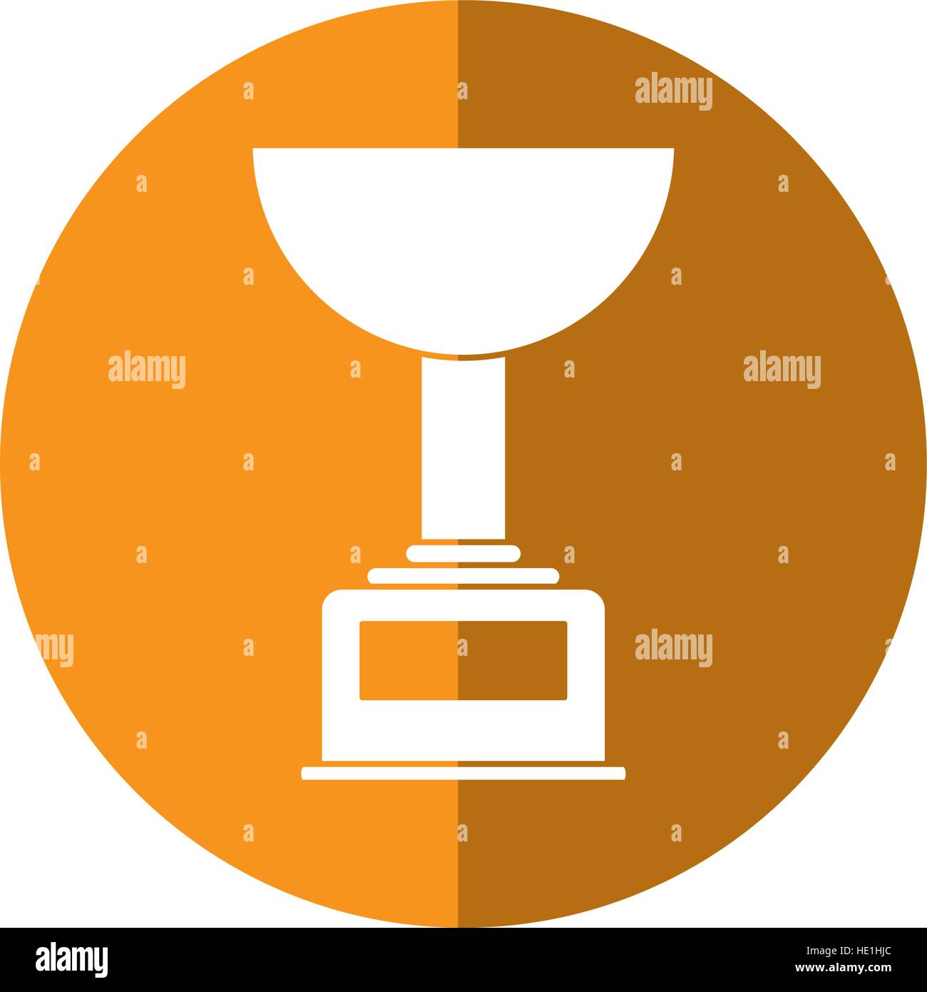 trophy winner award american football shadow vector illustration eps 10 ...