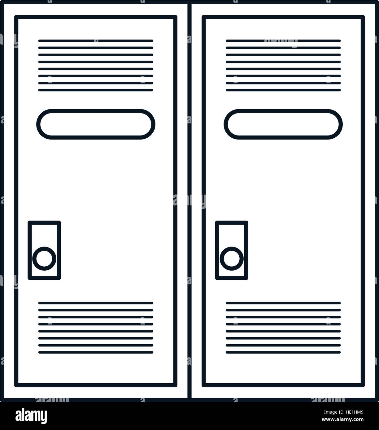 locker room american football outline vector illustration eps 10 Stock ...