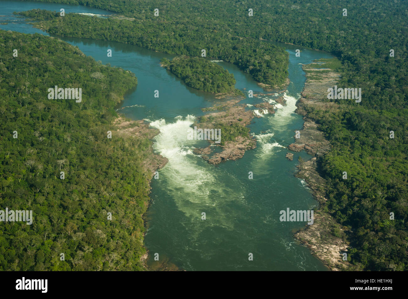 Salto Augusto Waterfall in the Juruena River National Park. Autor: F ...
