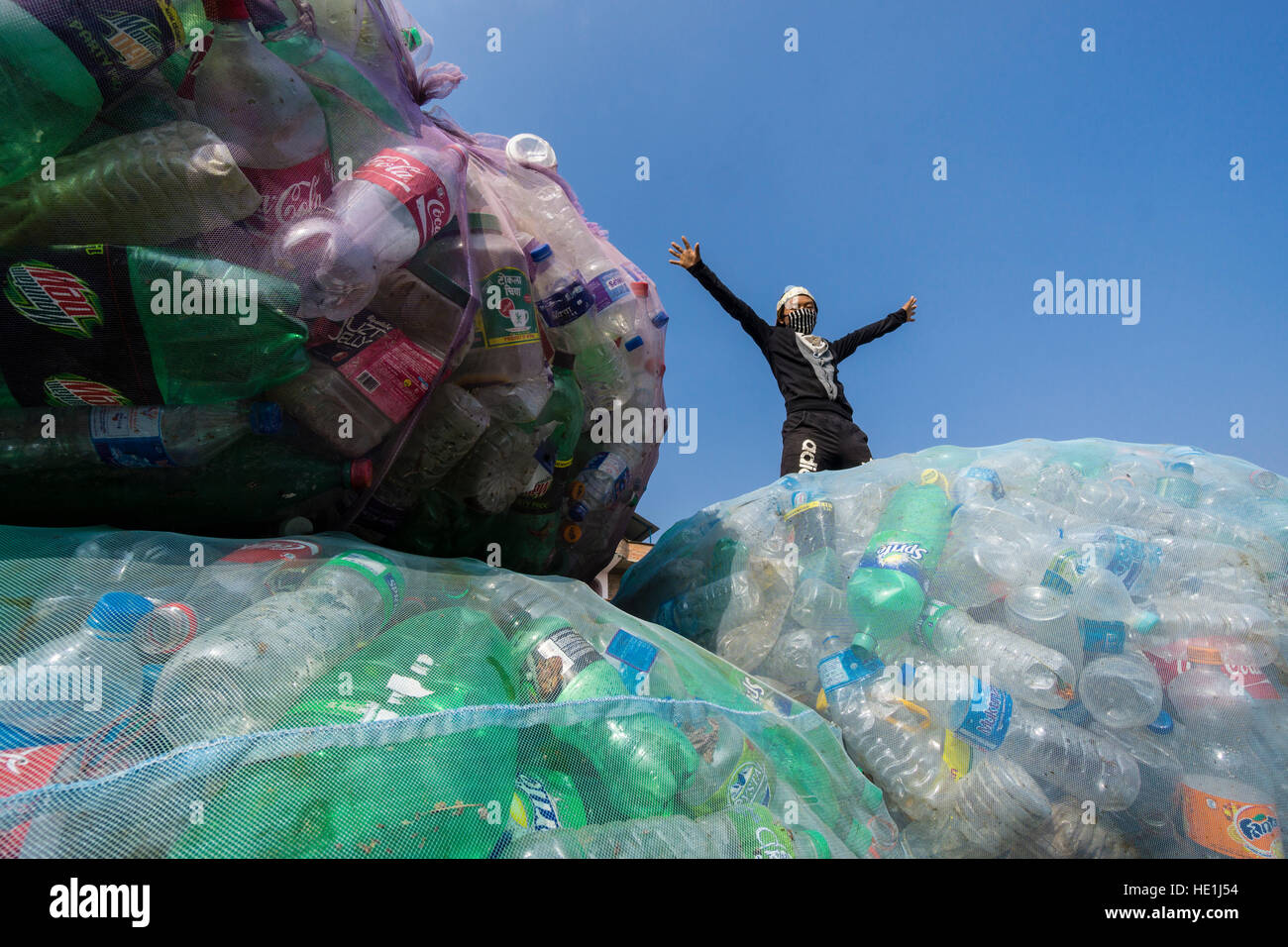 Plastic recycling worker sorting hi-res stock photography and images ...
