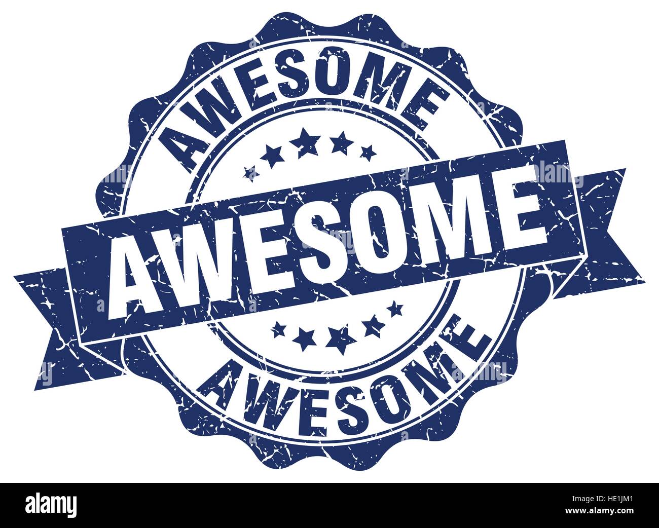 awesome stamp. sign. seal Stock Vector Image & Art - Alamy