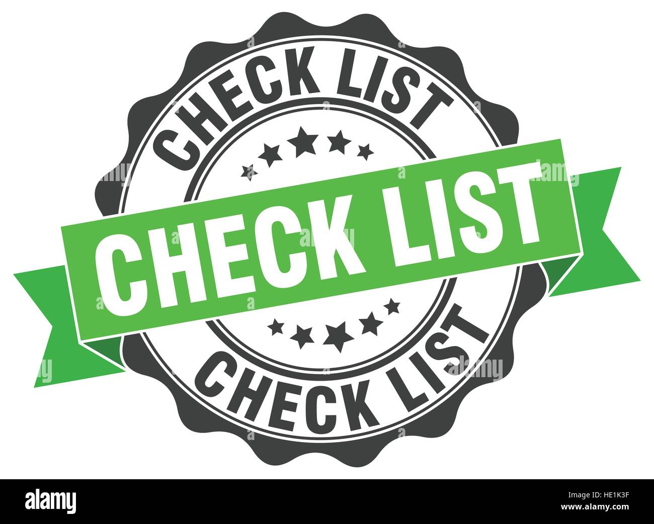 check list stamp. sign. seal Stock Vector Image & Art - Alamy