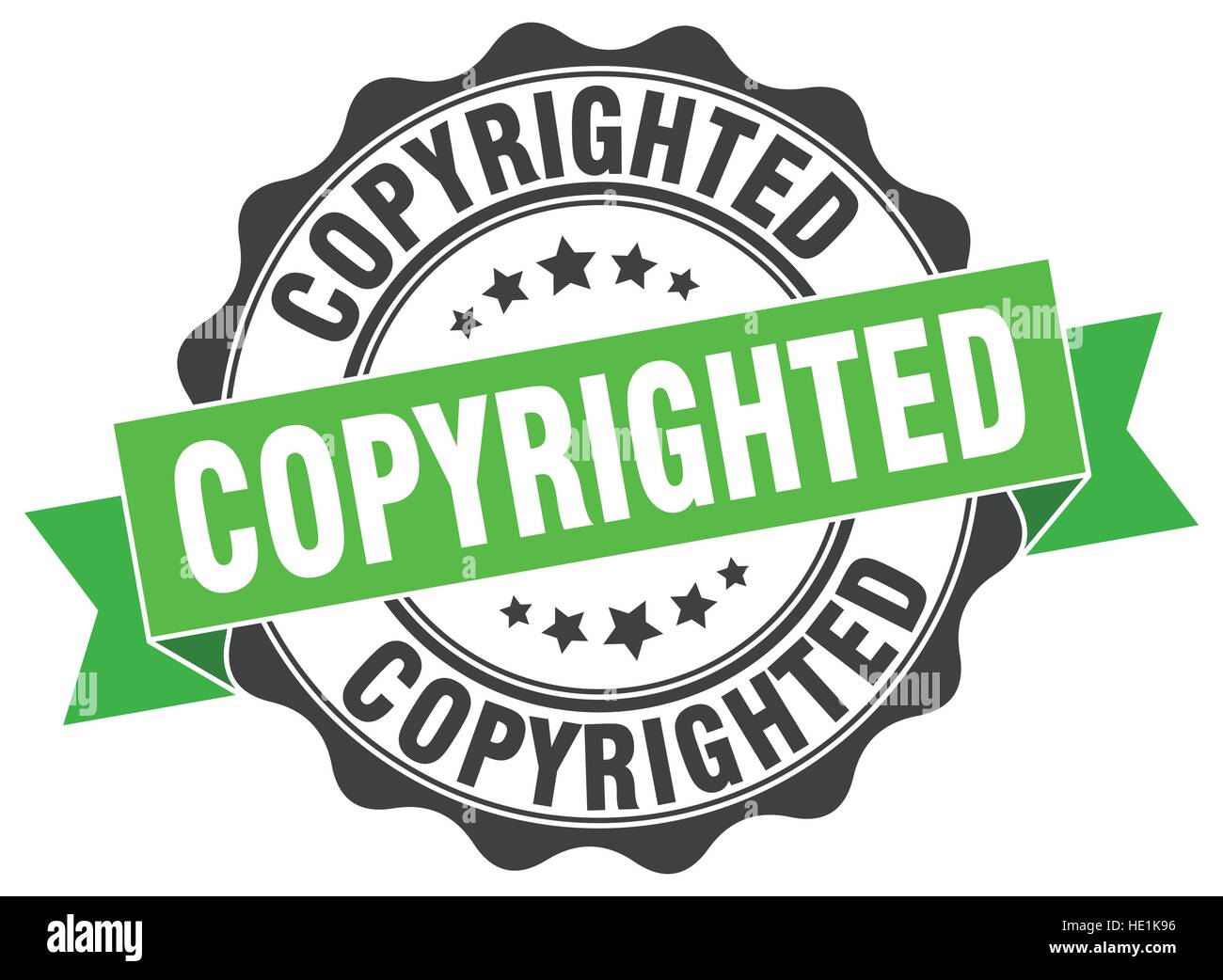 copyrighted stamp. sign. seal Stock Vector Image & Art - Alamy