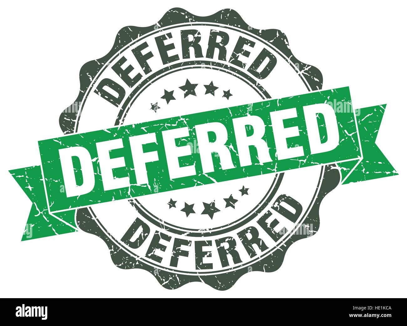 deferred stamp. sign. seal Stock Vector Image & Art - Alamy