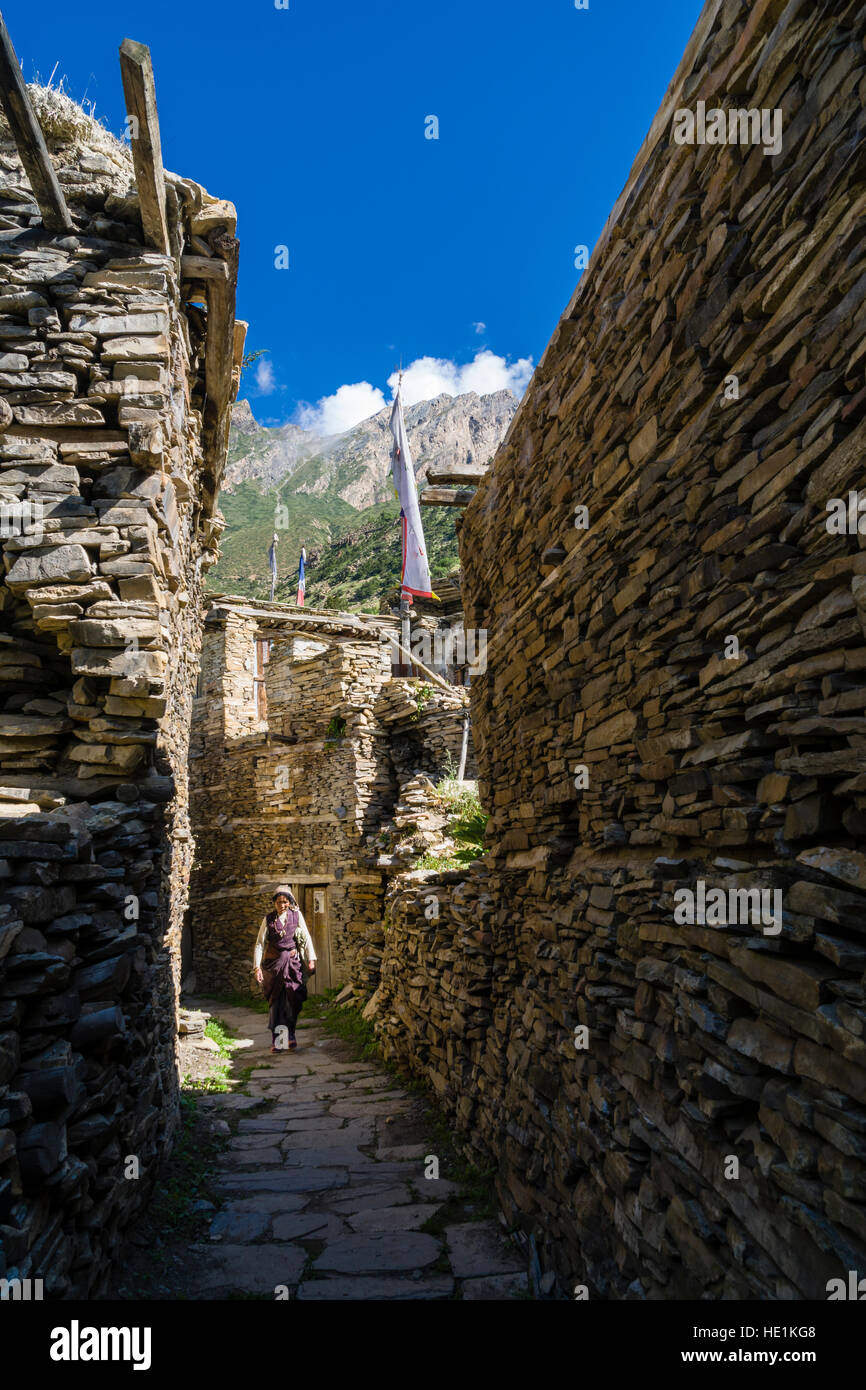 Nepal Village Stone House High Resolution Stock Photography and Images ...