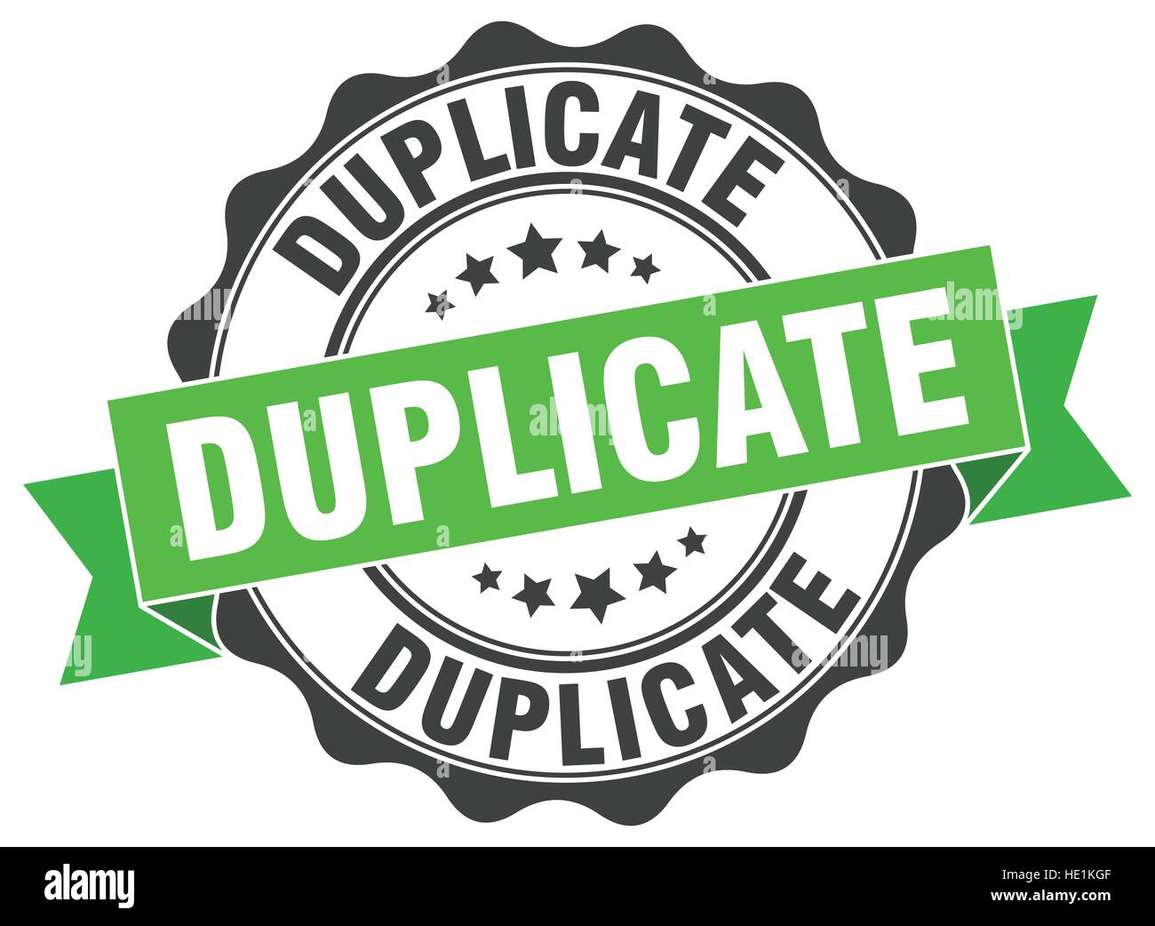 duplicate stamp. sign. seal Stock Vector Image & Art - Alamy