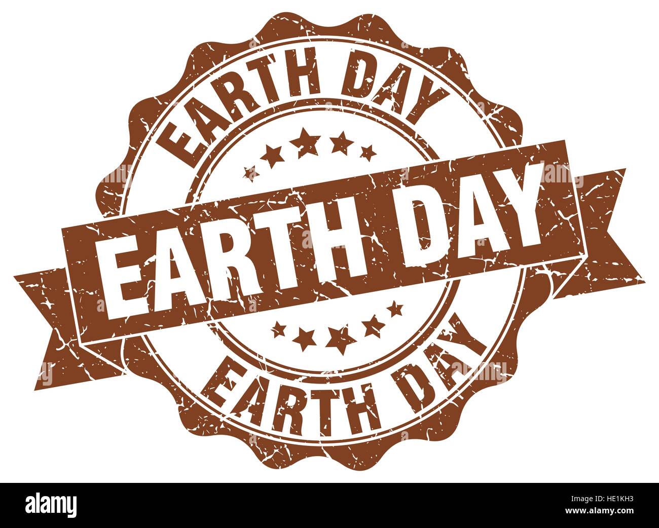 earth day stamp. sign. seal Stock Vector Image & Art - Alamy