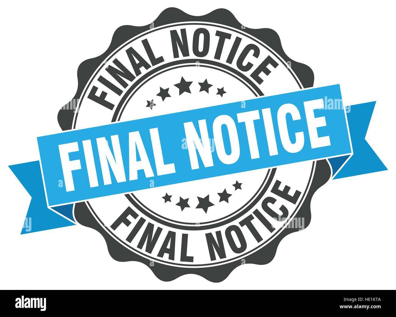final notice stamp. sign. seal Stock Vector Image & Art - Alamy