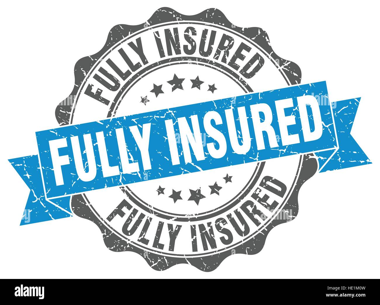 fully insured stamp. sign. seal Stock Vector Image & Art - Alamy