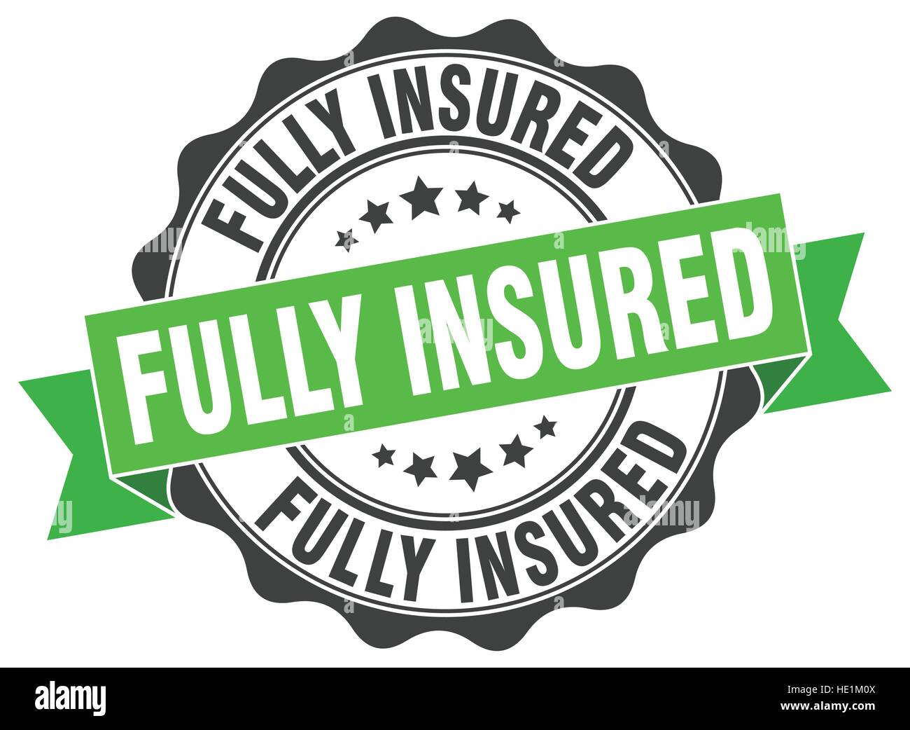fully insured stamp. sign. seal Stock Vector Image & Art - Alamy